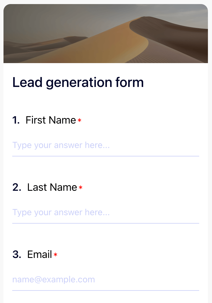 Free Online Form Builder | Airform